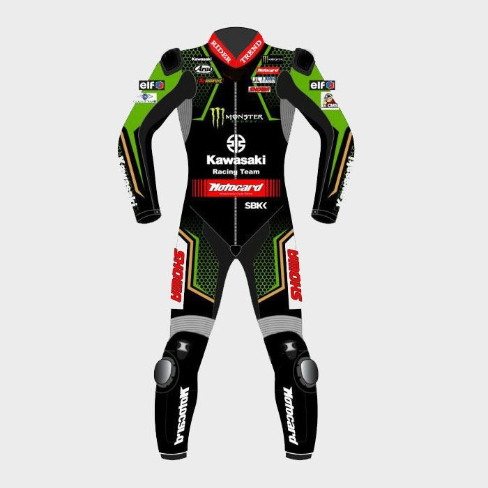 Kawasaki Jonathan Rea WSBK 2020 Motorcycle Suit | Zees Moto - ZEES MOTO